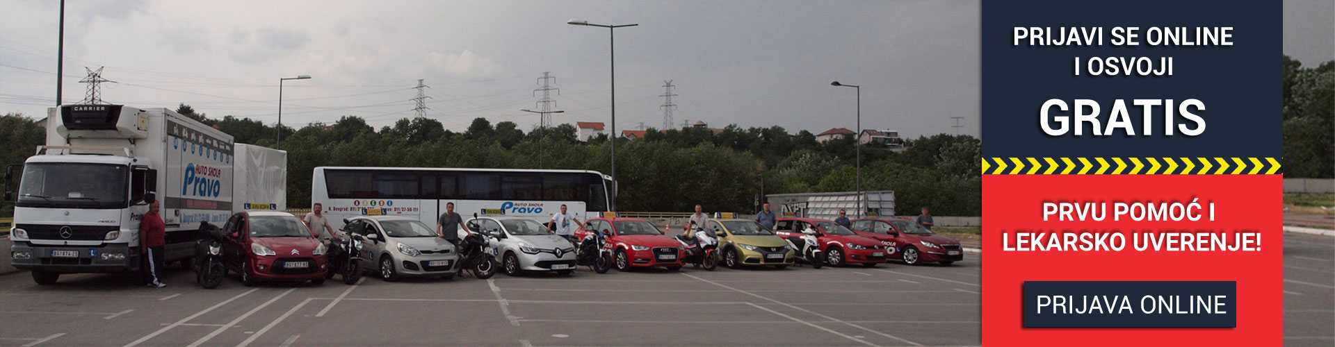 Auto škola PRAVO Novi Beograd Obuka vozača za A B C CE D